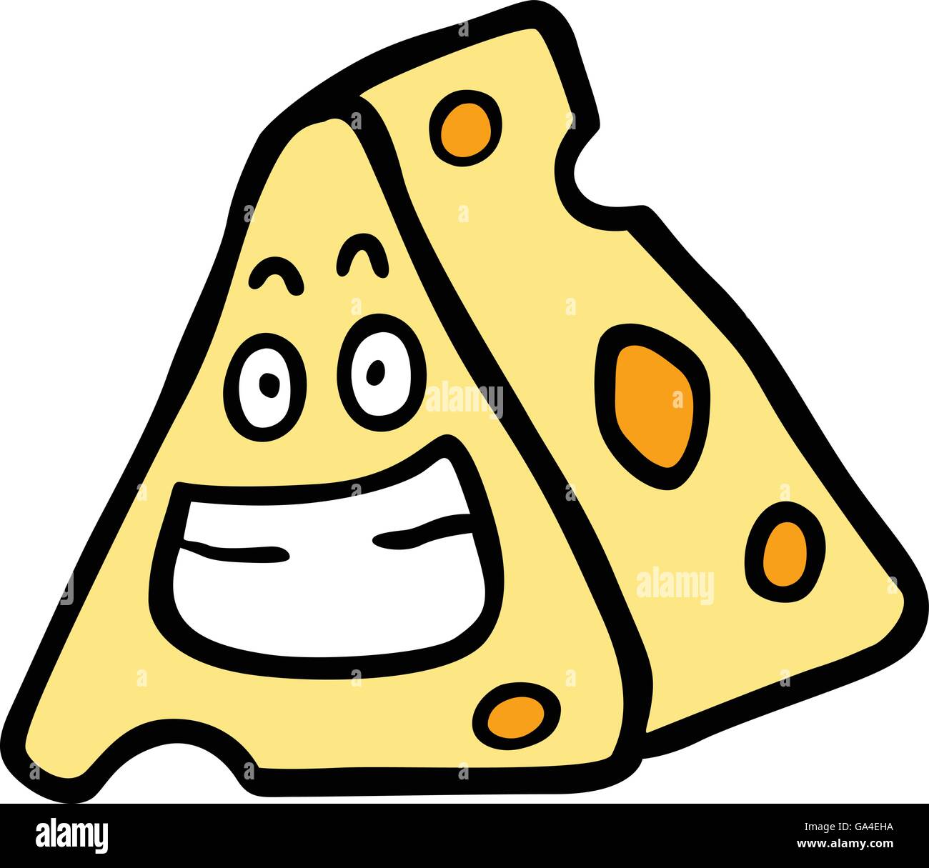 Cheese Smile Cartoon Vector Stock Vector Image & Art - Alamy