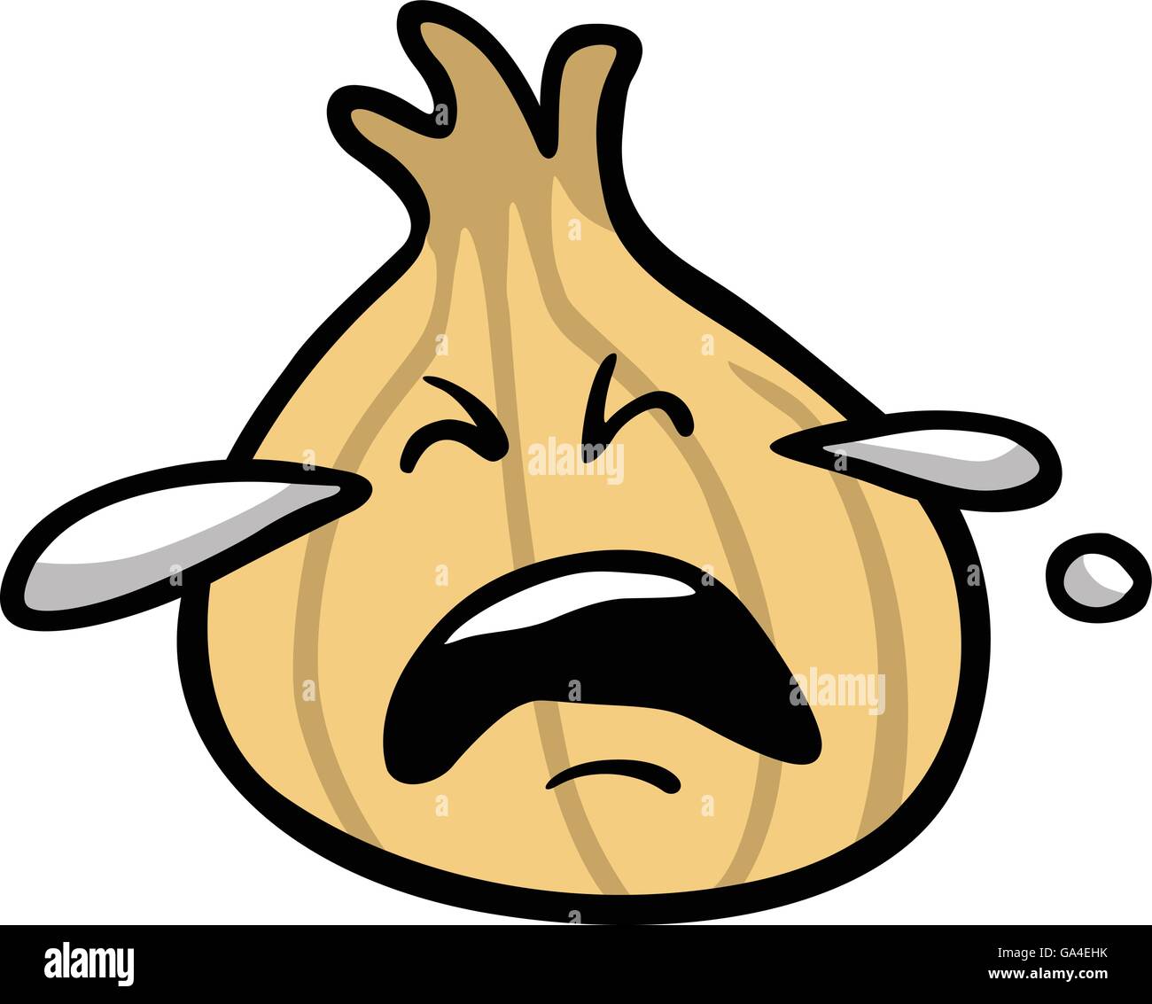Crying Onion Cartoon Vector Stock Vector Image & Art - Alamy