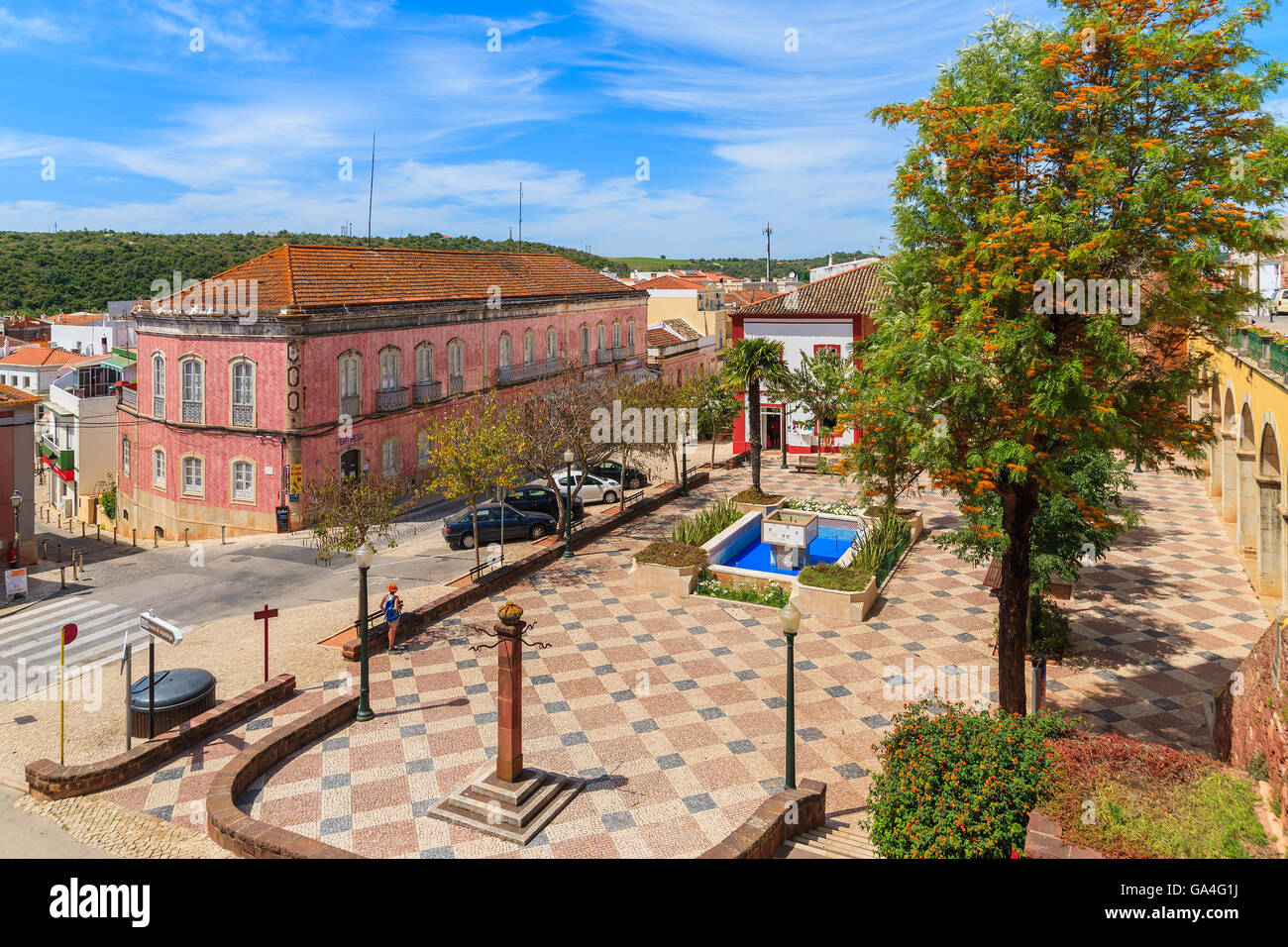SILVES, PORTUGAL - MAY 17, 2015: square in Portuguese historic town of ...