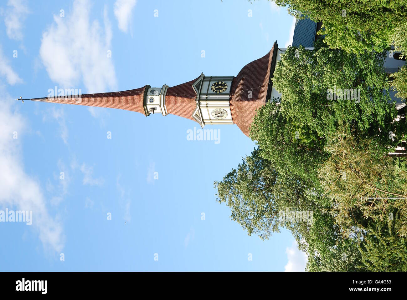 Steeple with cross hi-res stock photography and images - Alamy