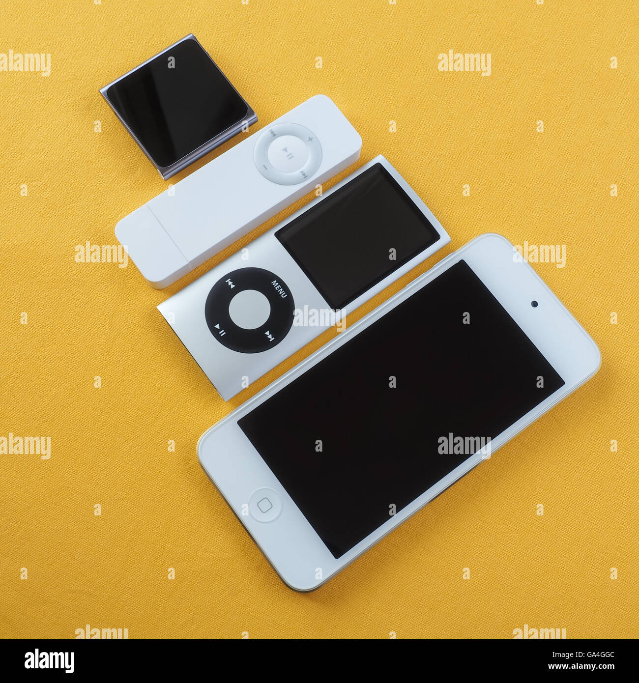 Group of Apple iPods Stock Photo - Alamy