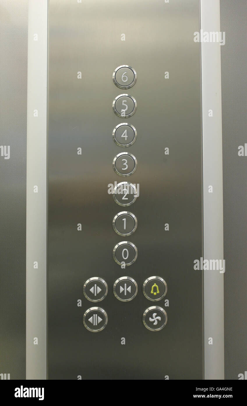 Elevator lift buttons interior hi-res stock photography and images - Alamy