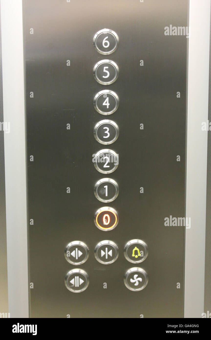 Elevator floor numbers hi-res stock photography and images - Alamy