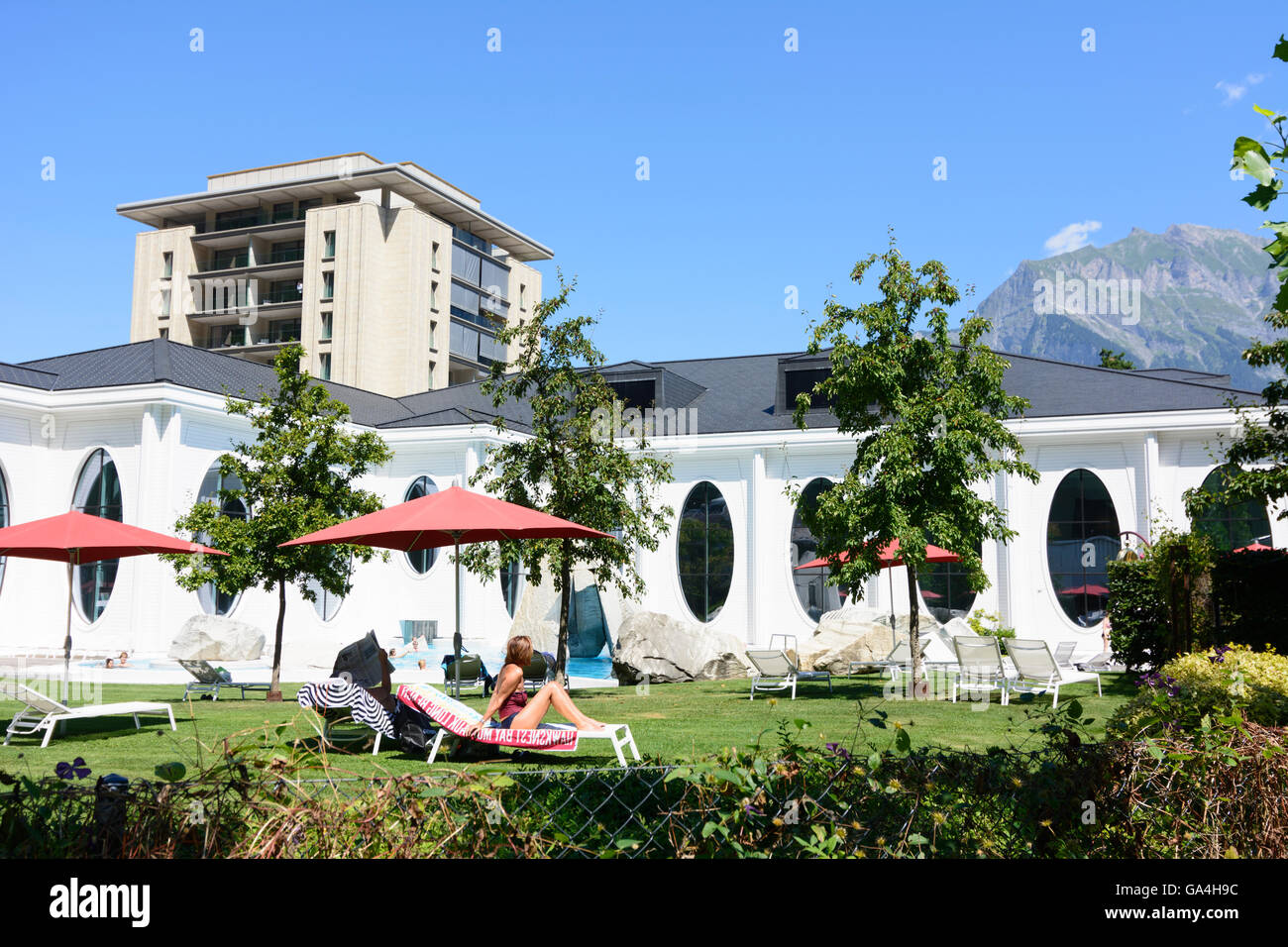 Bad Ragaz spa Tamina Therme Switzerland St. Gallen Sarganserland Stock ...