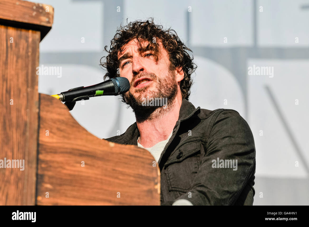 BELFAST, NORTHERN IRELAND. 28 JUN 2016 - Lead singer Danny O'Reilly ...