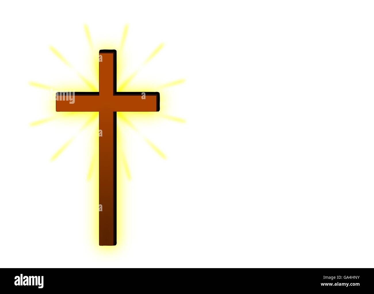 christian cross, brown cross ,shining brown cross Stock Vector Image ...