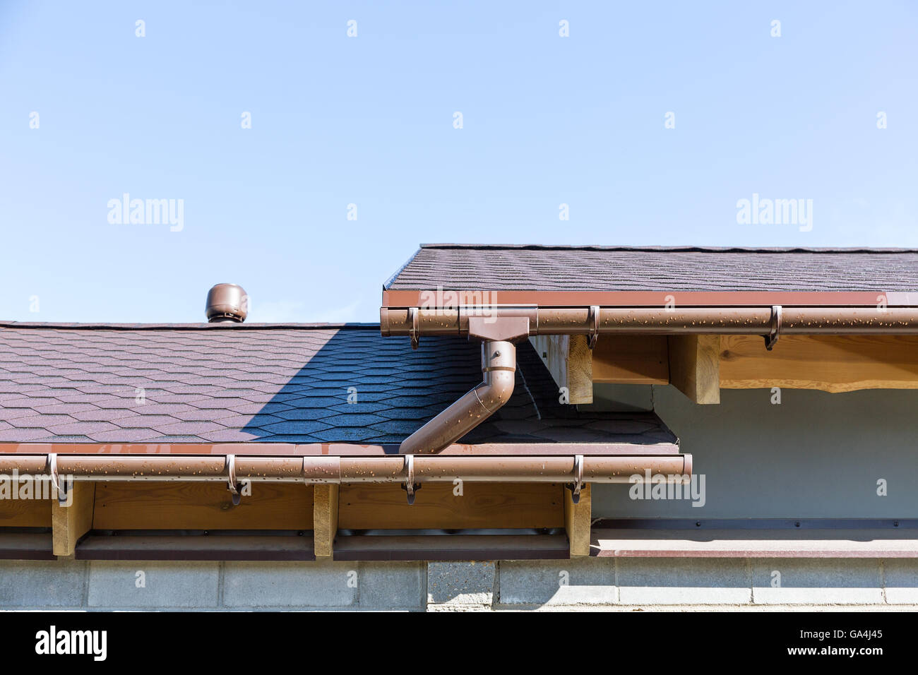 Blue rain pipe hi-res stock photography and images - Alamy