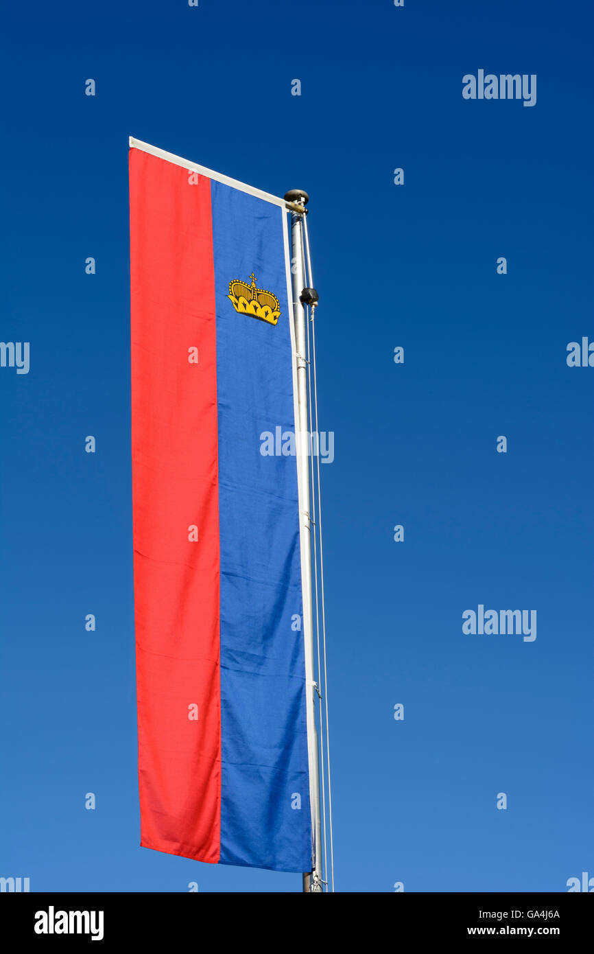 flag of Liechtenstein Liechtenstein Stock Photo - Alamy