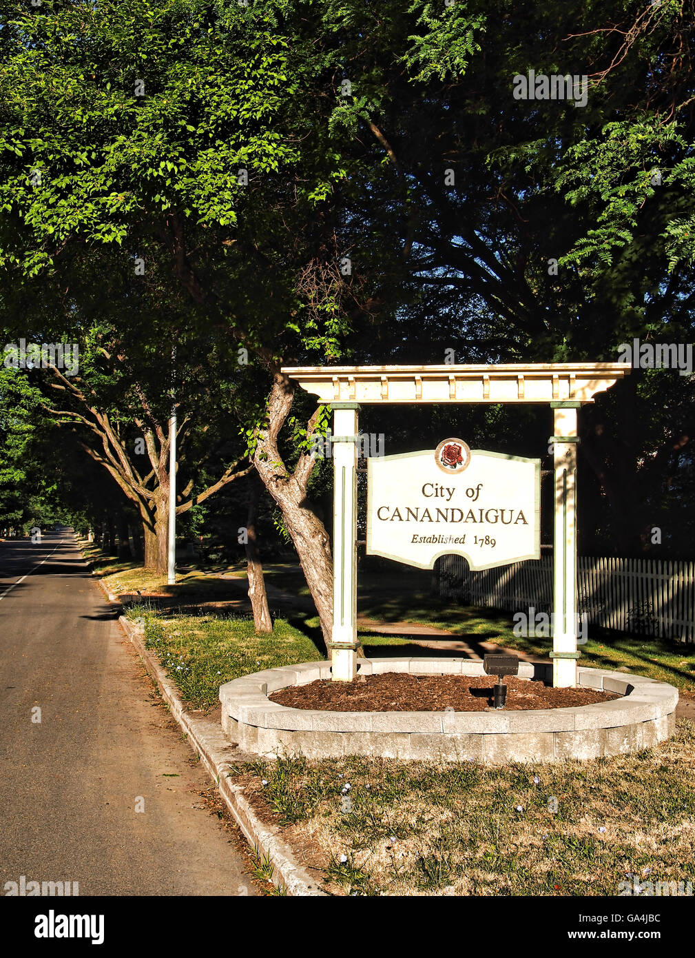 Canadaigua, New York sign Stock Photo - Alamy