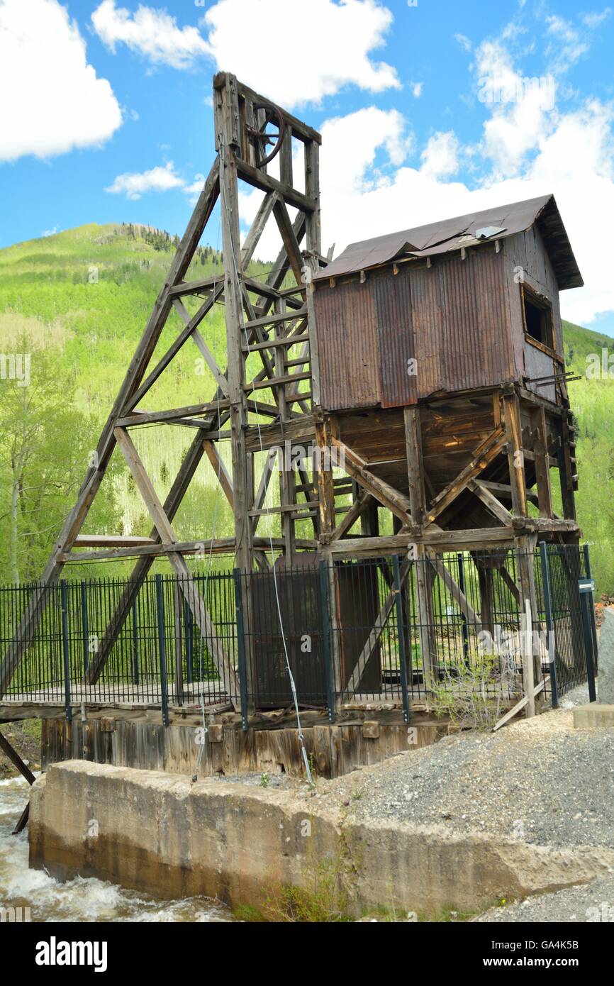 The historic silver mine at Rico, Colorado Stock Photo - Alamy