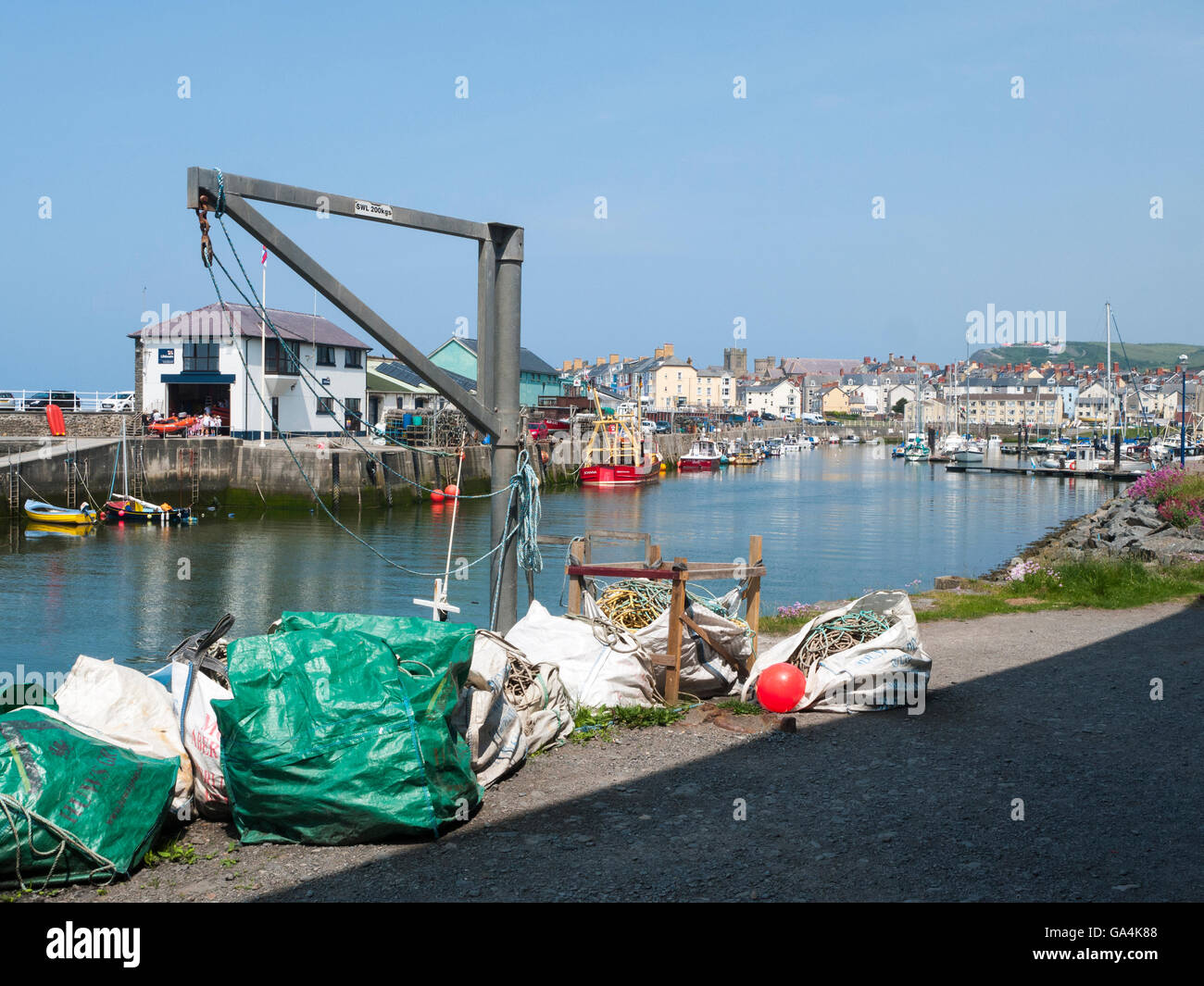 Boats in aberystwyth harbour ceredigion hi-res stock photography and ...