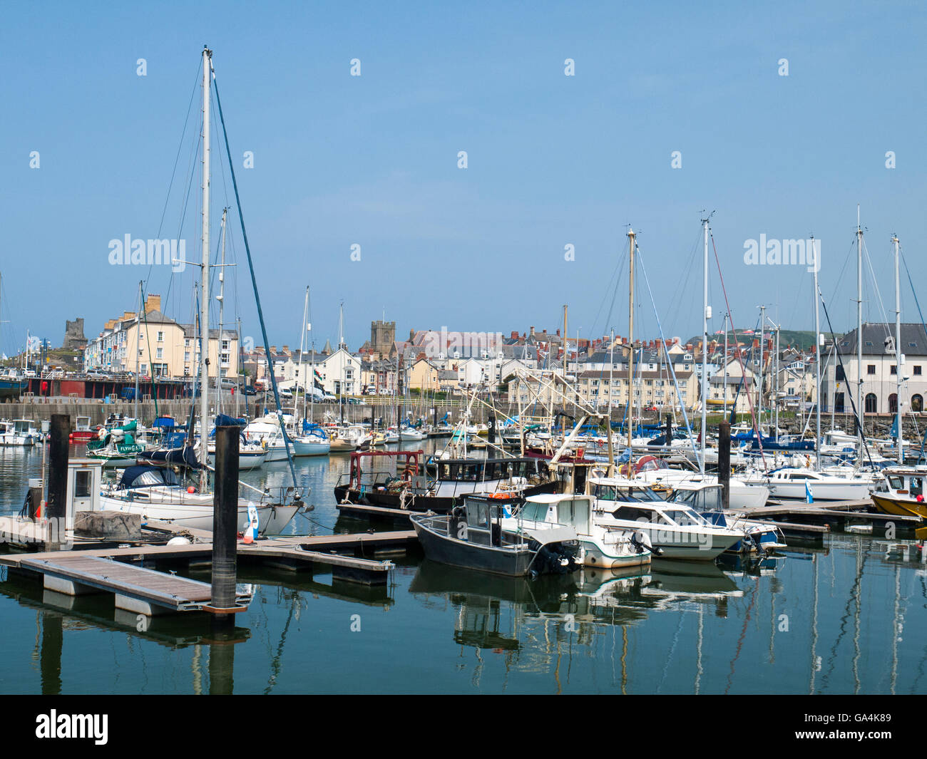 Boats in aberystwyth harbour ceredigion hi-res stock photography and ...