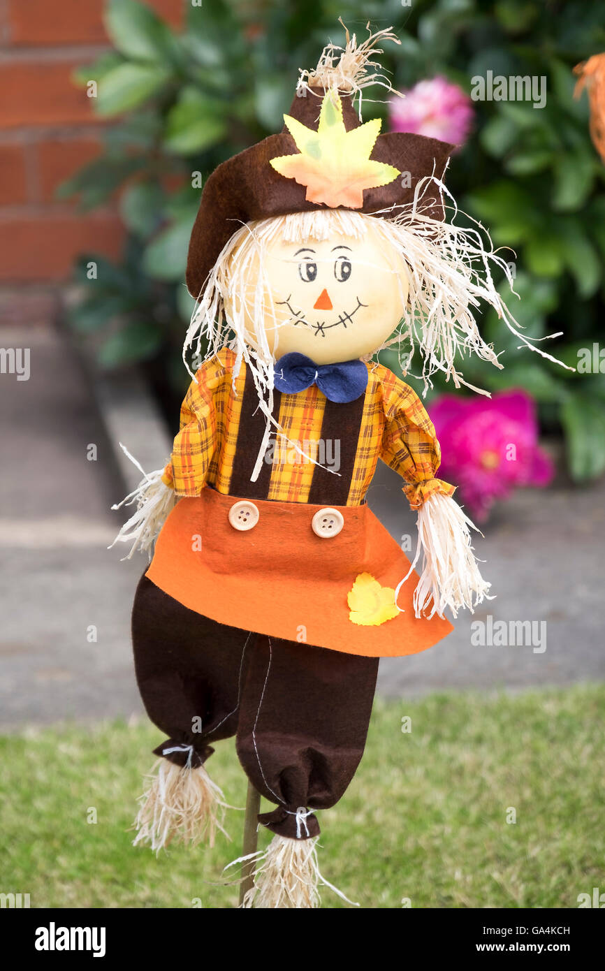Scarecrow on display at local village festival Stock Photo - Alamy