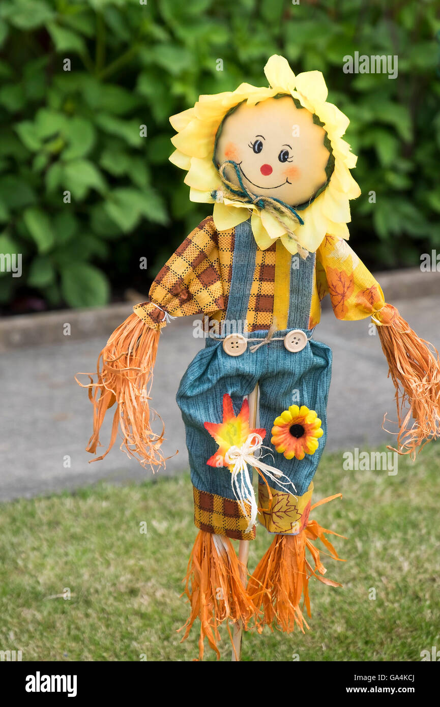 Scarecrow on display at local village festival Stock Photo - Alamy