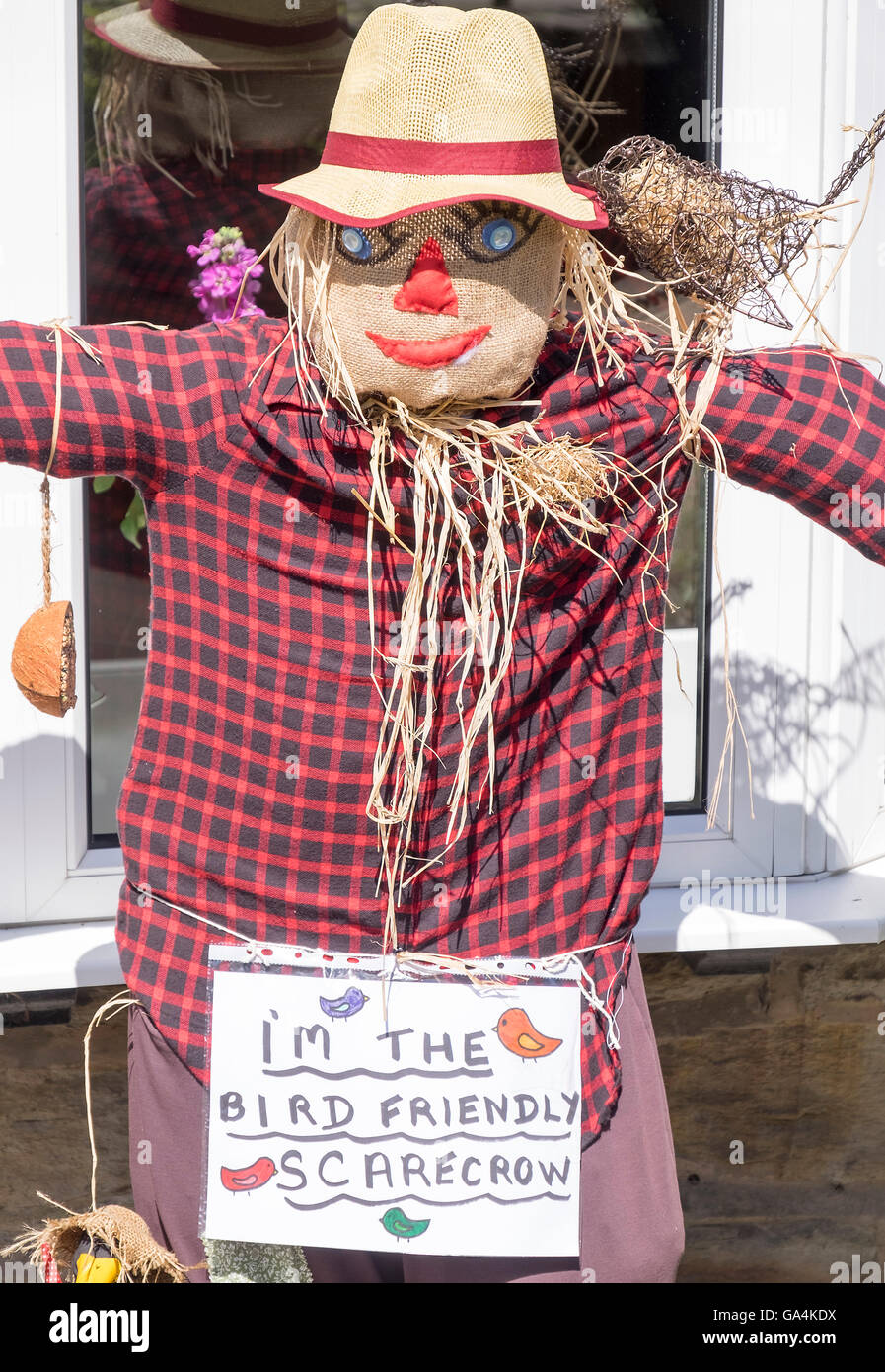 Scarecrow on display at local scarecrow festival Stock Photo - Alamy