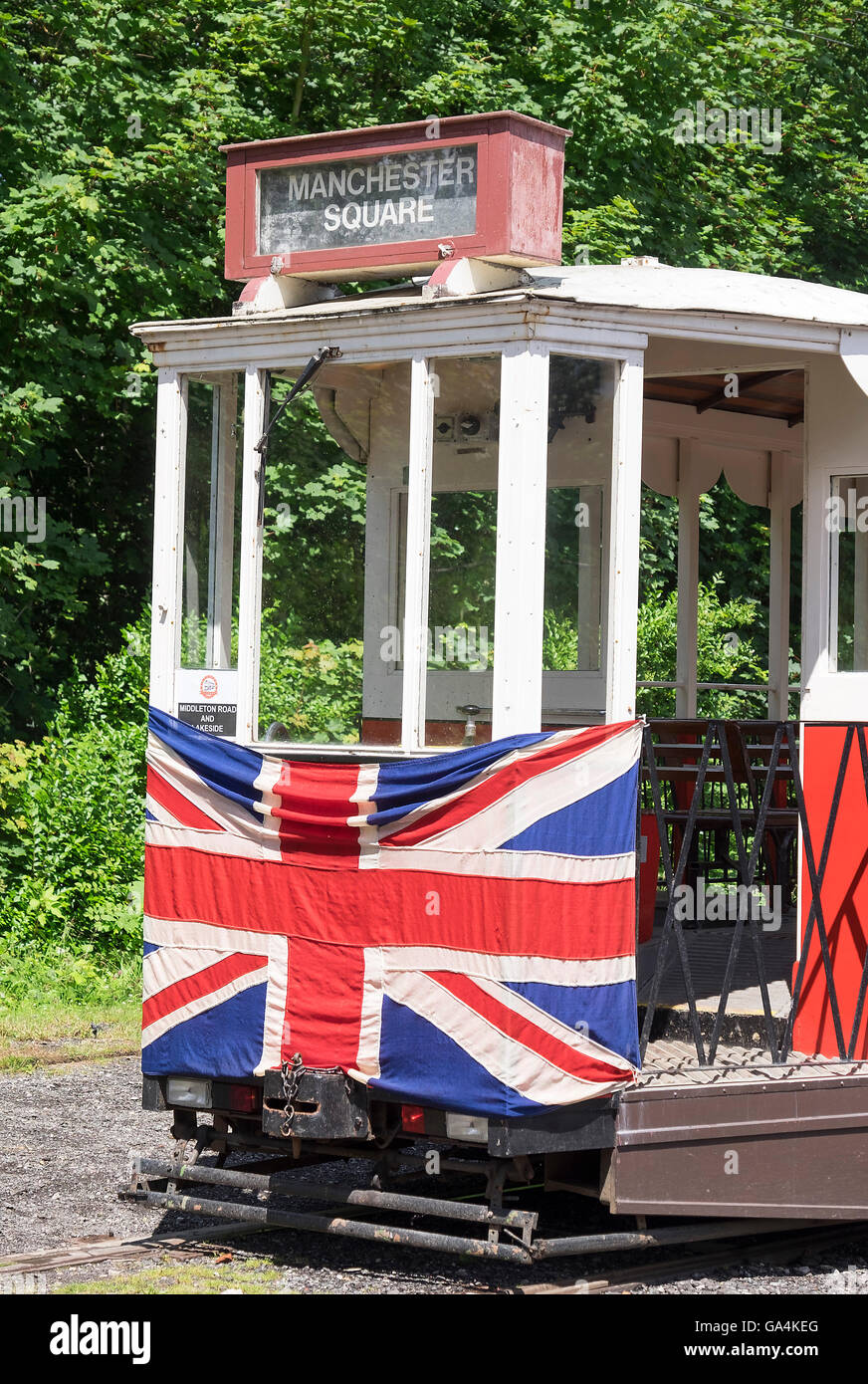 Classic trams on display park hi-res stock photography and images - Alamy