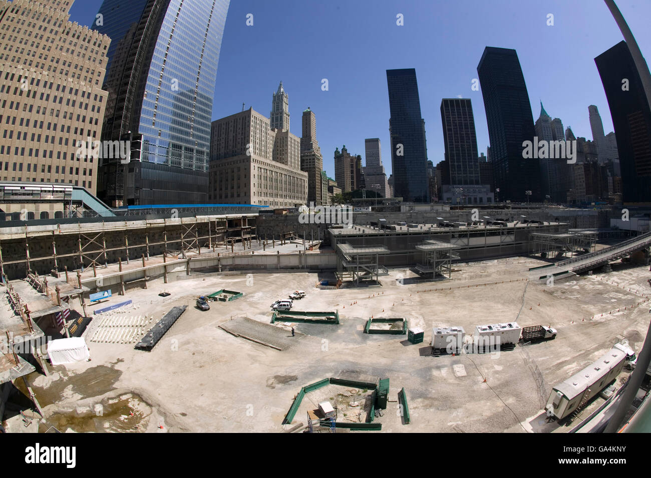 6 September 2005 - New York City, NY, USA - View of Ground Zero construction site Stock Photo ...