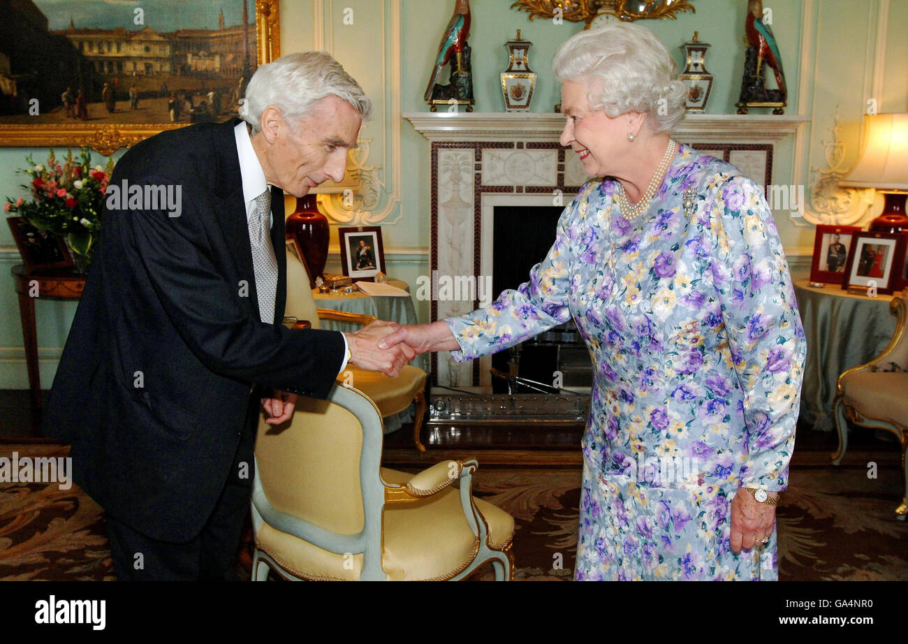 Britain's Queen Elizabeth II invests Lord Rees of Ludlow, President of ...