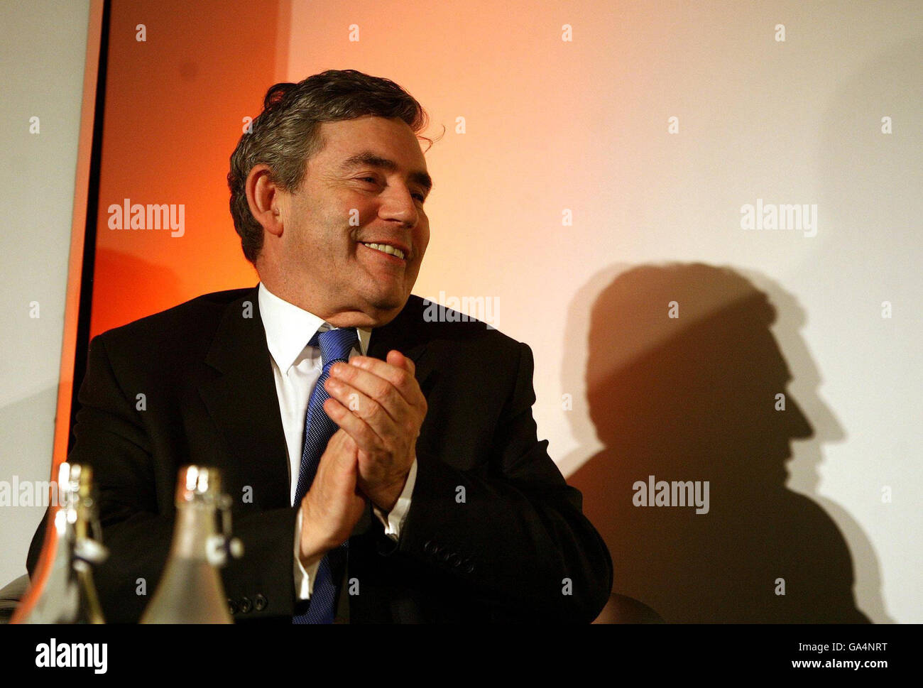 Gordon Brown book launch speech Stock Photo - Alamy