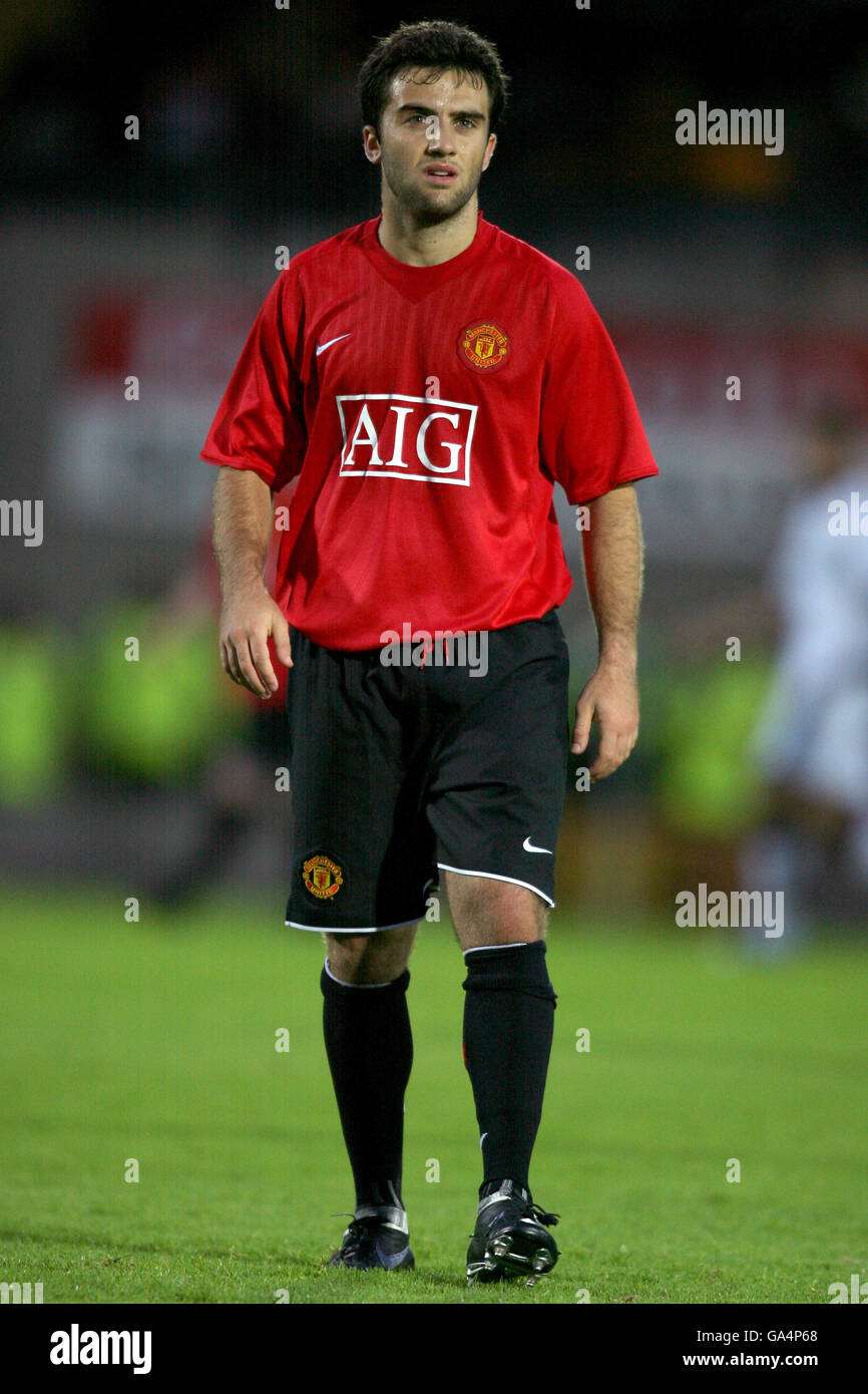 Soccer friendly port vale v manchester united vale park hi-res stock ...