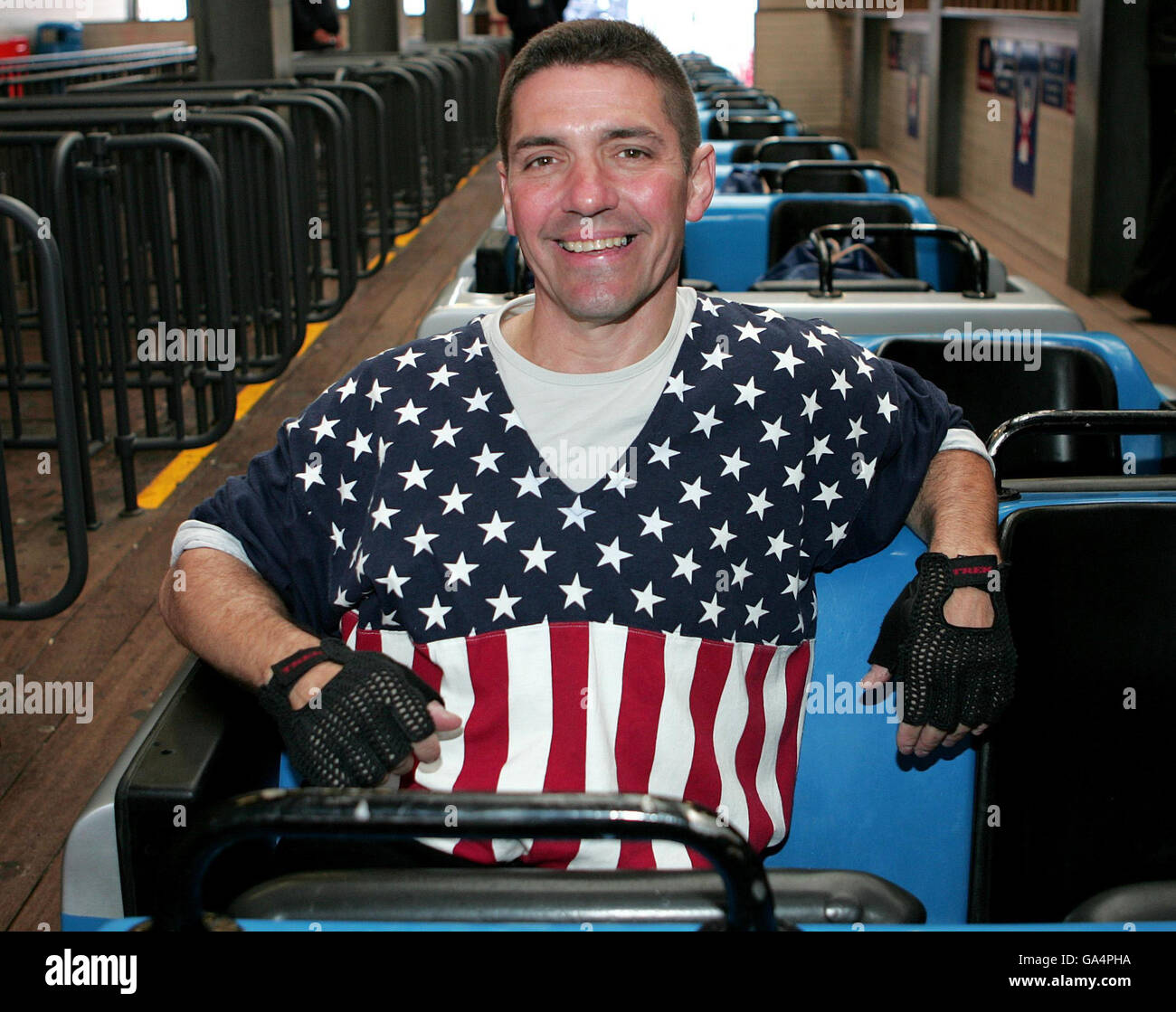 Richard Rodriguez before beginning his rollercoaster marathon world ...