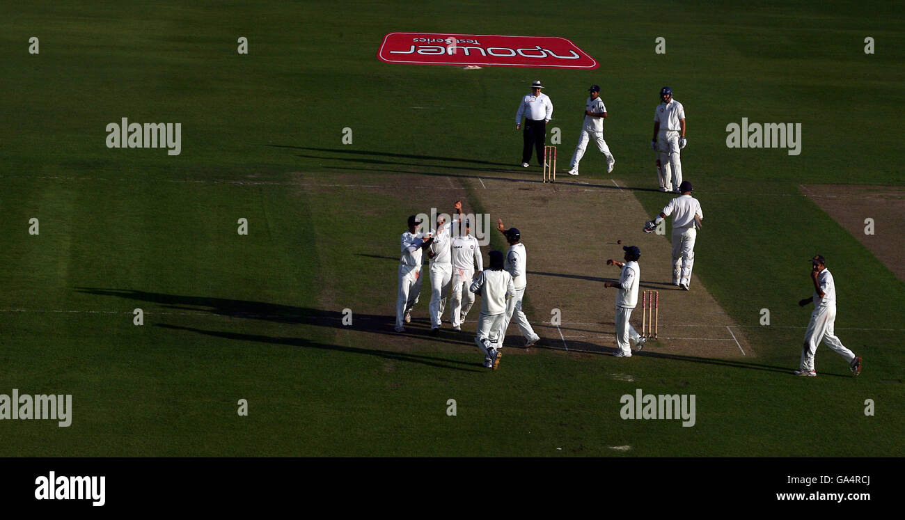 Cricket second test india v england first day hi-res stock photography ...