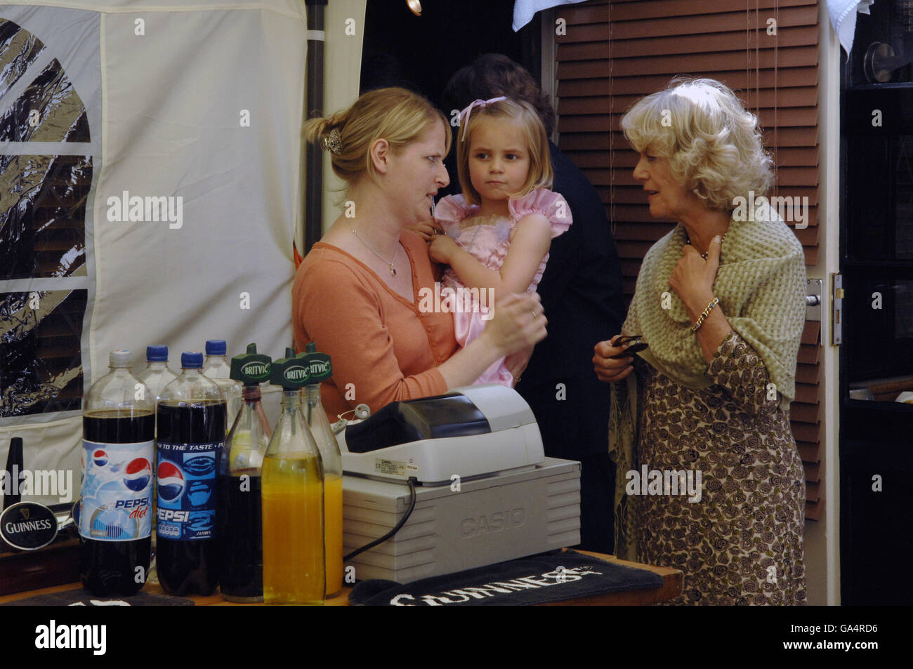 The Duchess of Cornwall talks to Kate Harding and her daughter Abigail ...