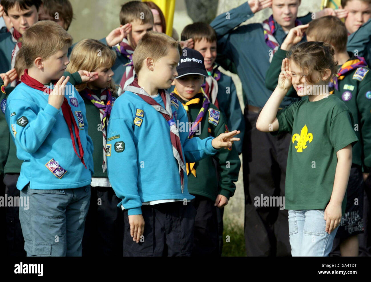 Cub scout salute hi-res stock photography and images - Alamy