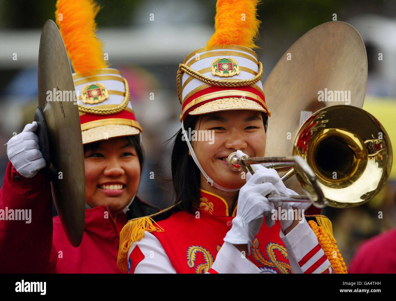 Taipei`s First High School Honour Guard during a dress rehearsal for ...