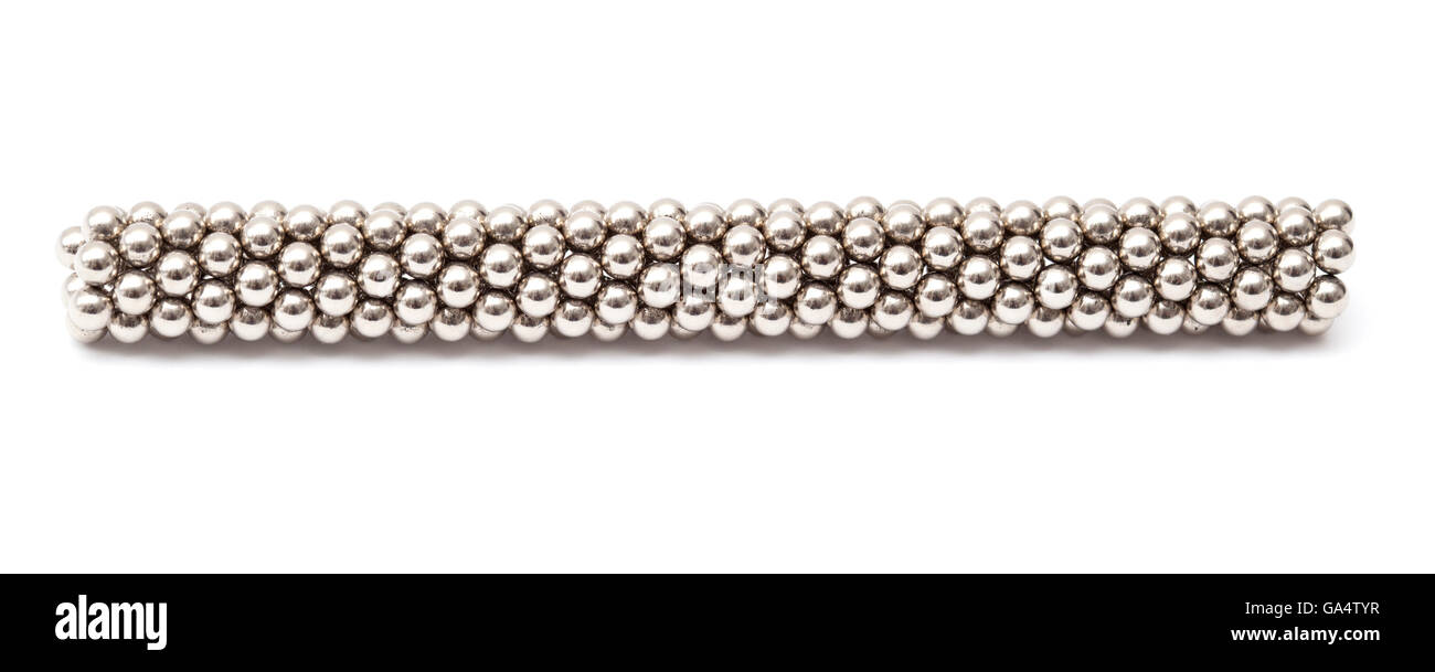 magnetic ball bearing cylinder isolated on white background Stock Photo ...
