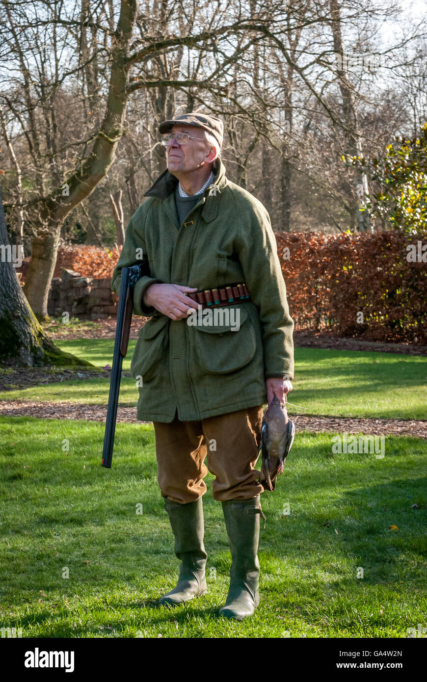 Lord Tebbit, in the garden of his home in Mannings Heath, near Horsham ...
