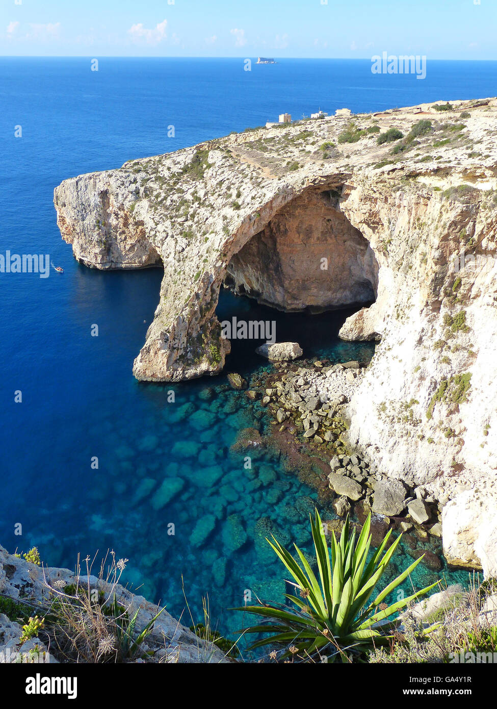 The Blue Grotto, Malta Stock Photo - Alamy