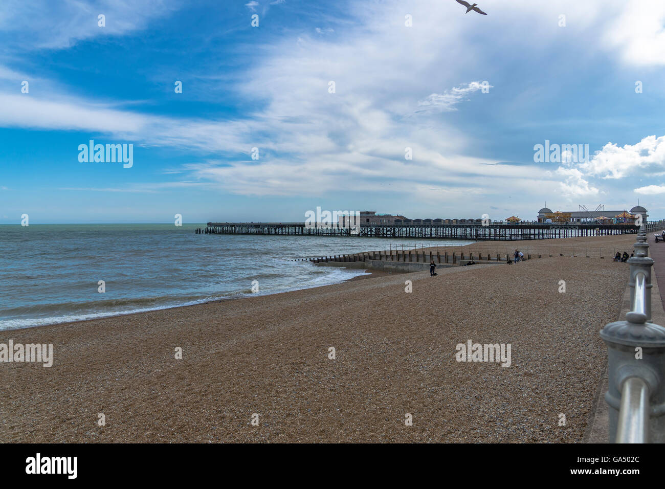 the sea front at Hastings UK Stock Photo - Alamy