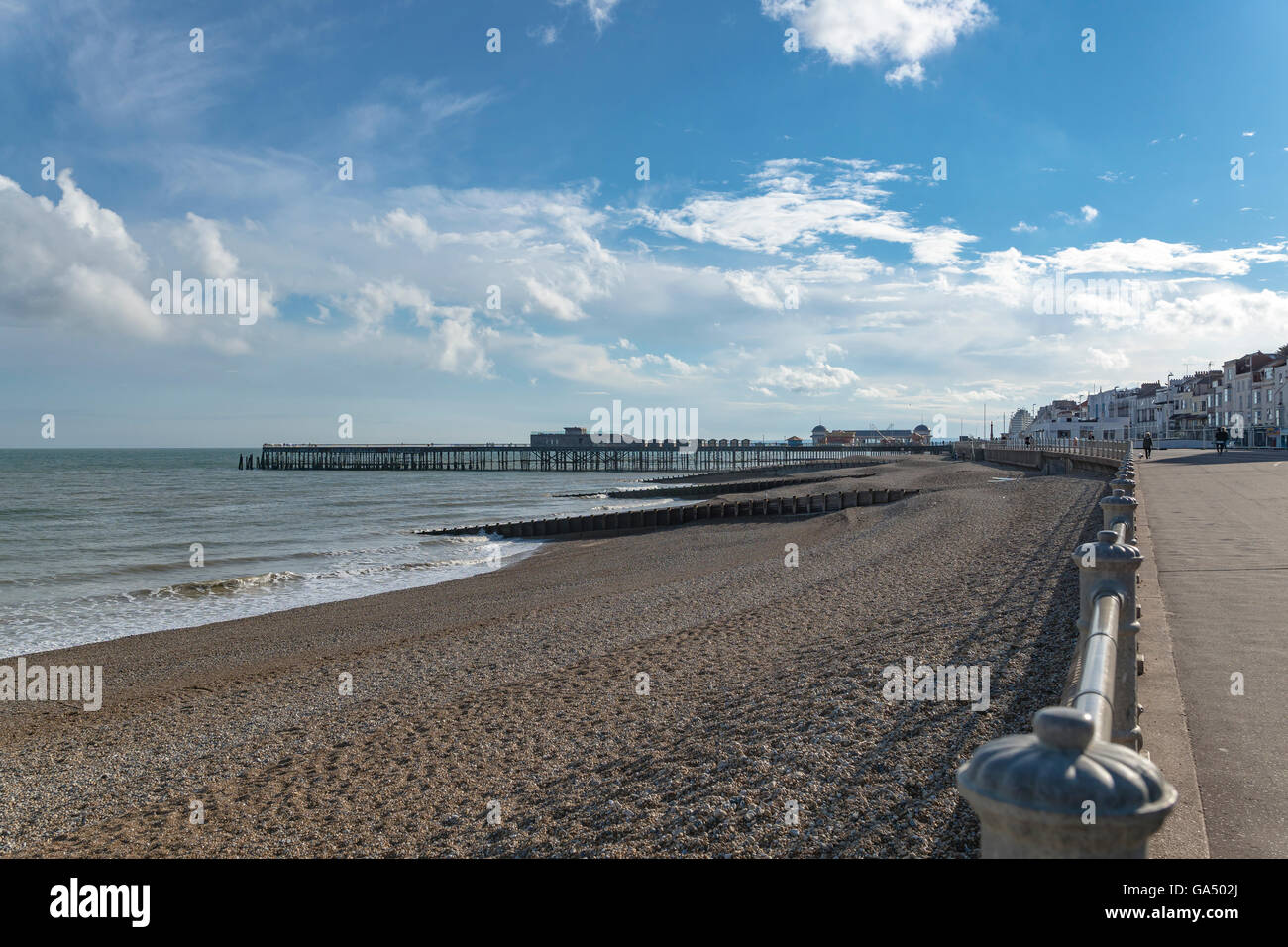 the sea front at Hastings UK Stock Photo - Alamy