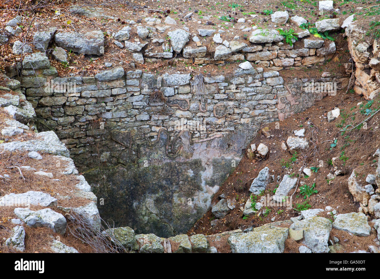 Monte Judica, Hellenized indigenous settlement. Catania, Sicily Stock ...