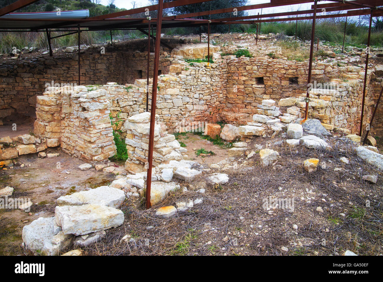 Monte Judica, Hellenized indigenous settlement. Catania, Sicily Stock ...