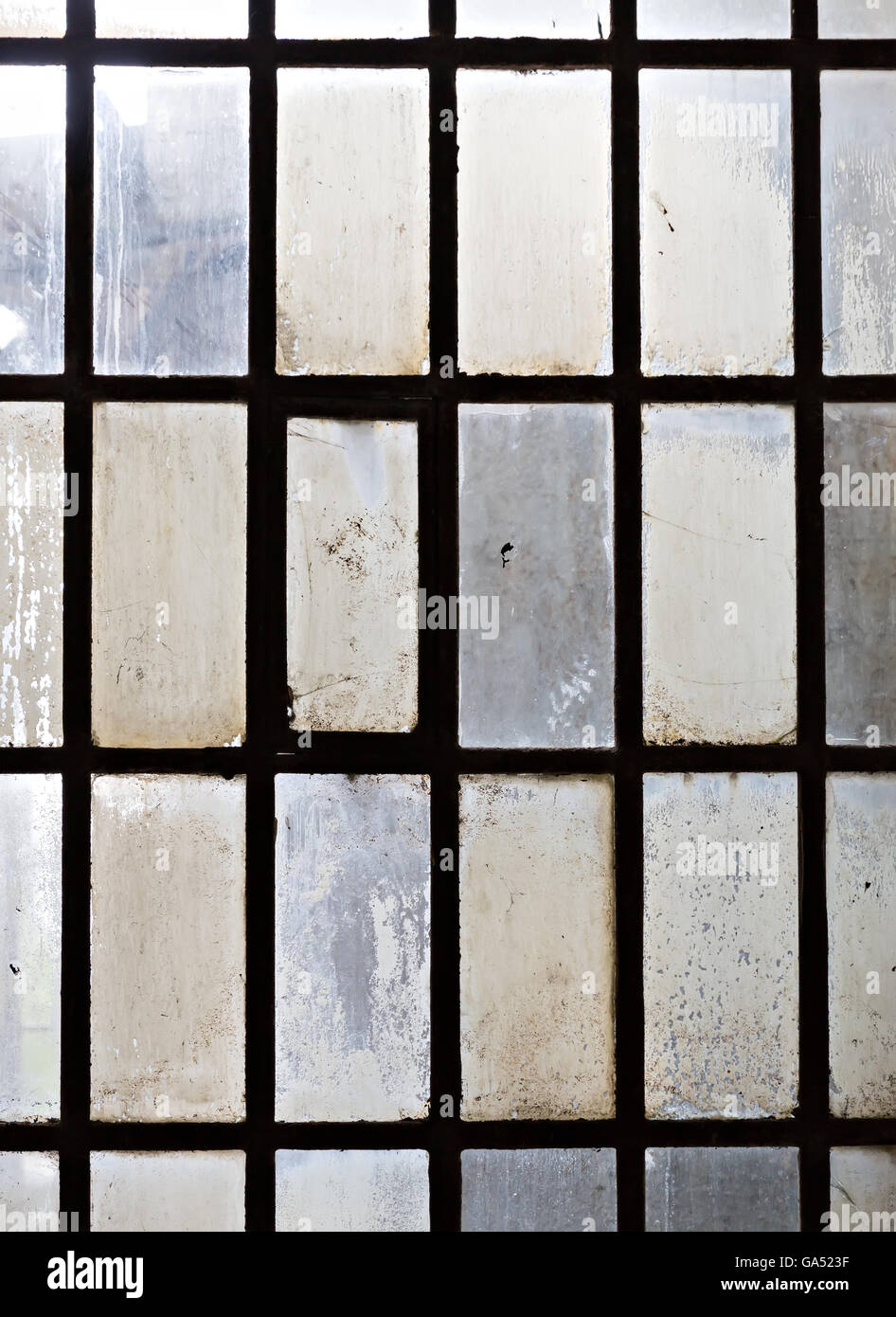 old dirty window as a background, full frame Stock Photo - Alamy