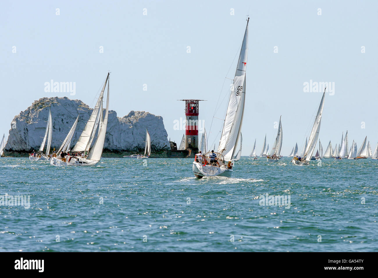 The Needles Lighthouse was built by Trinity House in 1859 on the ...
