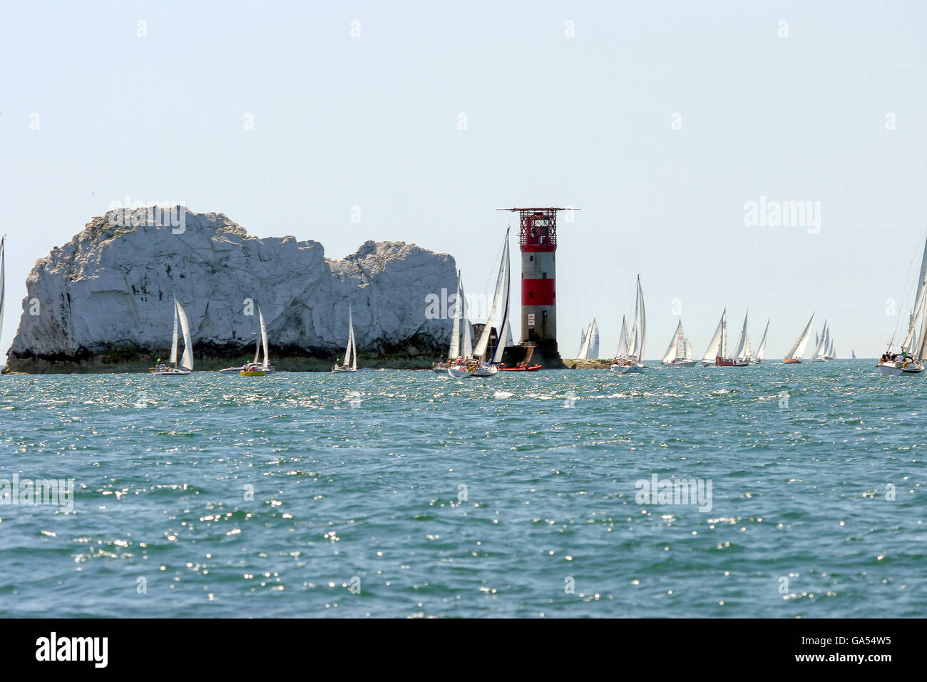 The Needles Lighthouse was built by Trinity House in 1859 on the ...