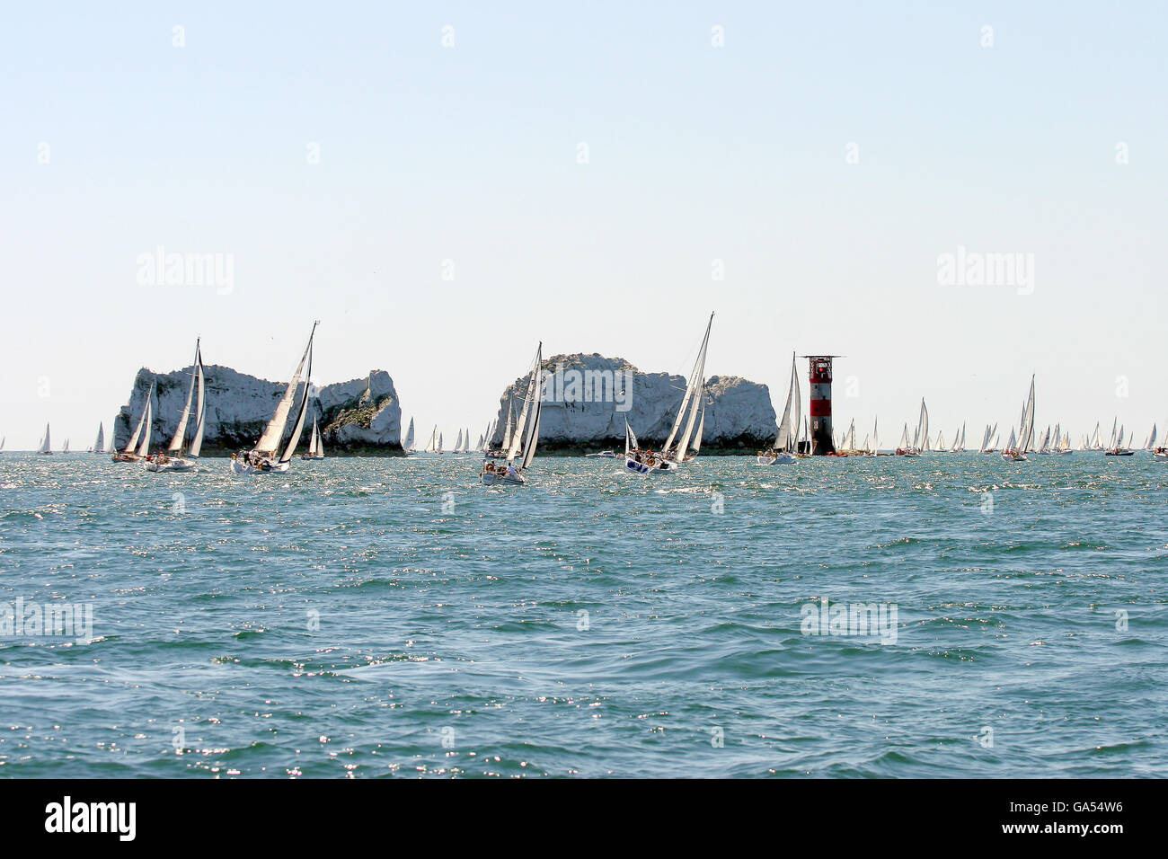 The Needles Lighthouse was built by Trinity House in 1859 on the ...