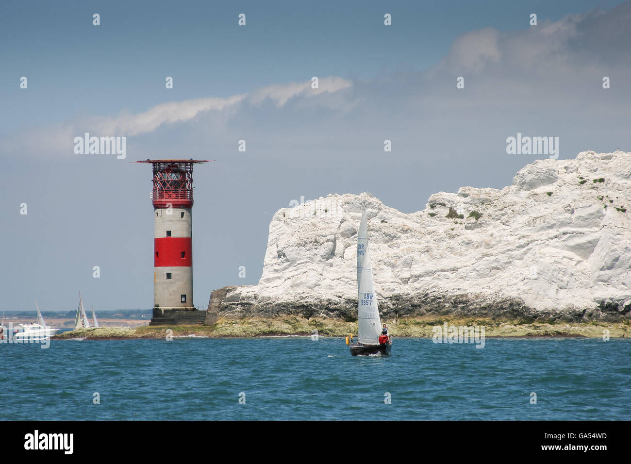 The Needles Lighthouse was built by Trinity House in 1859 on the ...