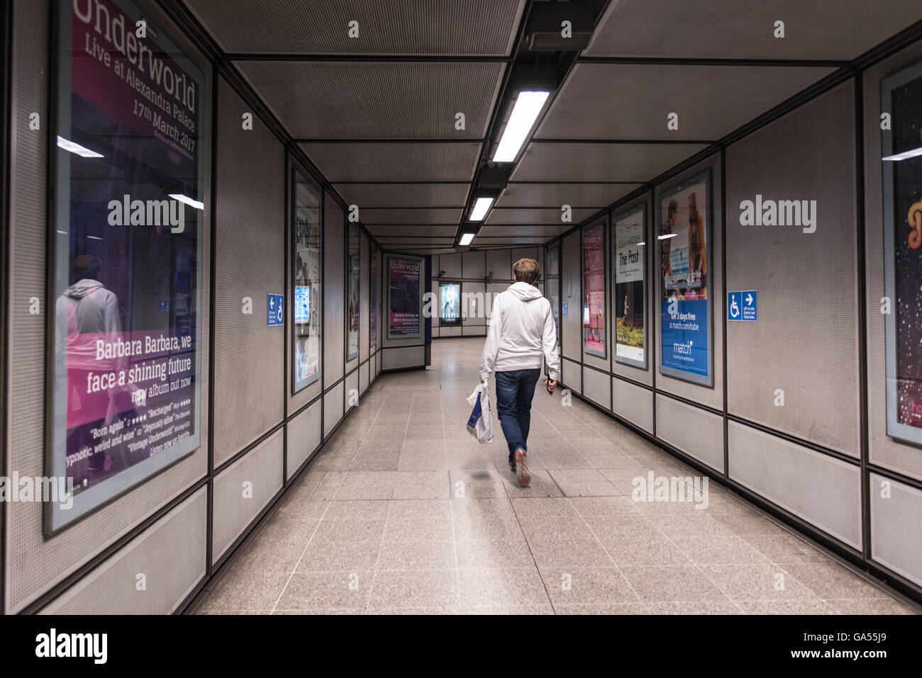 Man walking london underground hi-res stock photography and images - Alamy