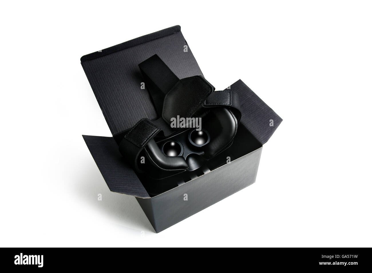 virtual reality glasses Virtual reality goggles, inside a black ...