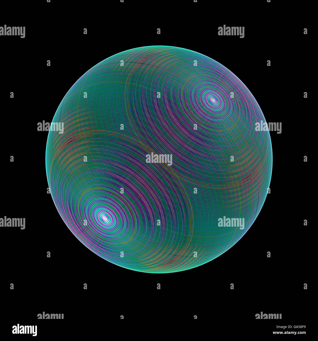 Fractal sphere hi-res stock photography and images - Alamy