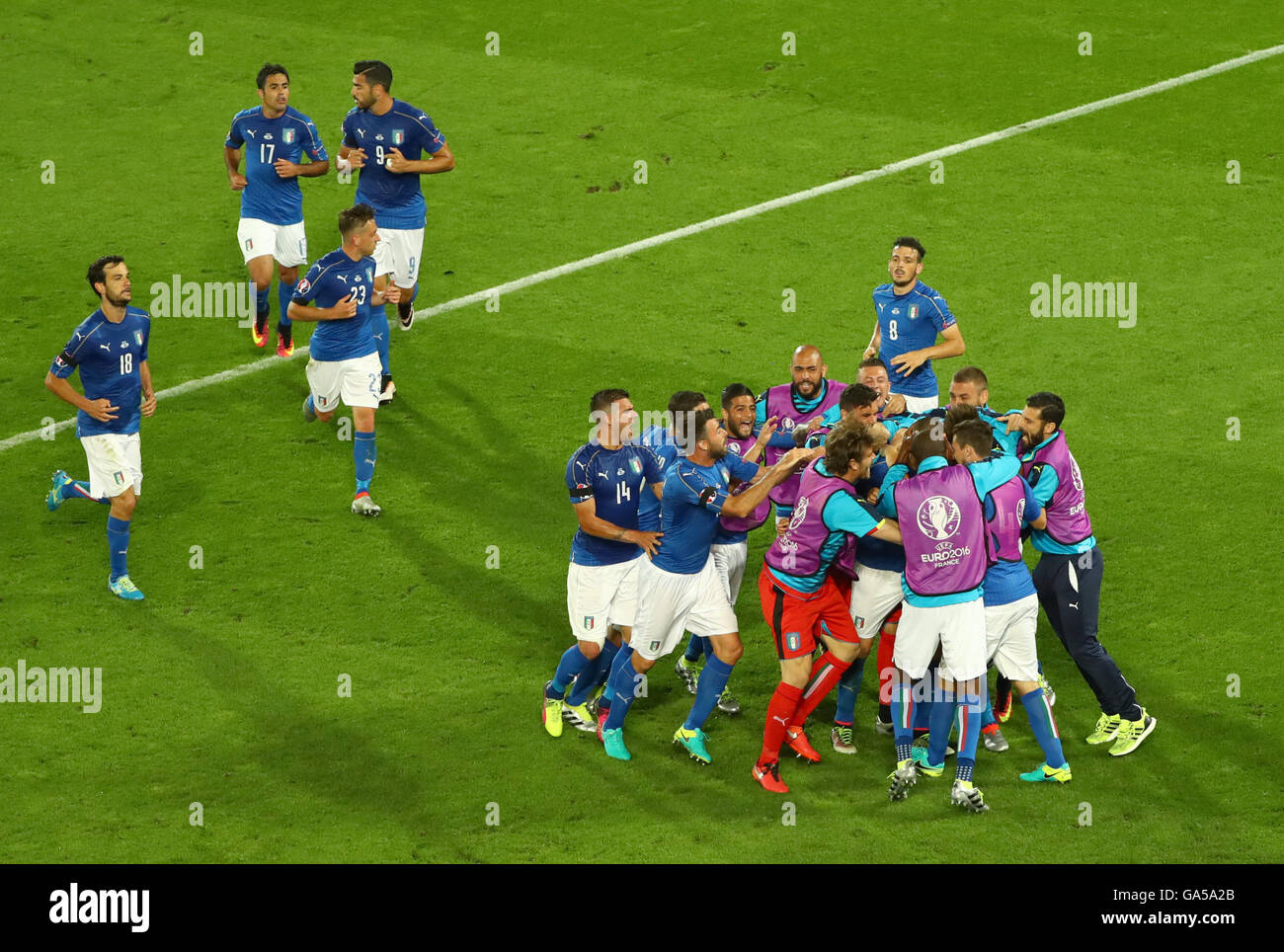 Bordeaux, France. 02nd July, 2016. Italy's national soccer team ...
