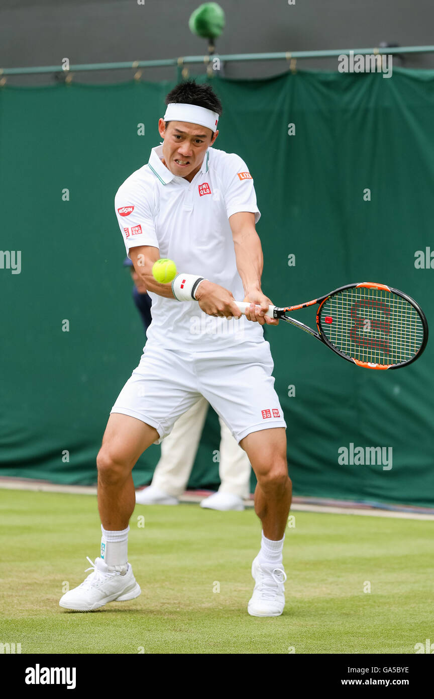 London, UK. 2nd July, 2016. Kei Nishikori (JPN) Tennis : Kei Nishikori ...