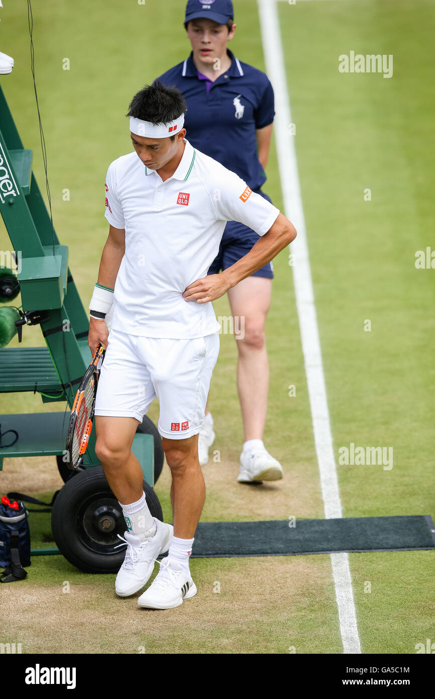 Kei Nishikori (JPN), JULY 2, 2016 - Tennis : Kei Nishikori of Japan ...