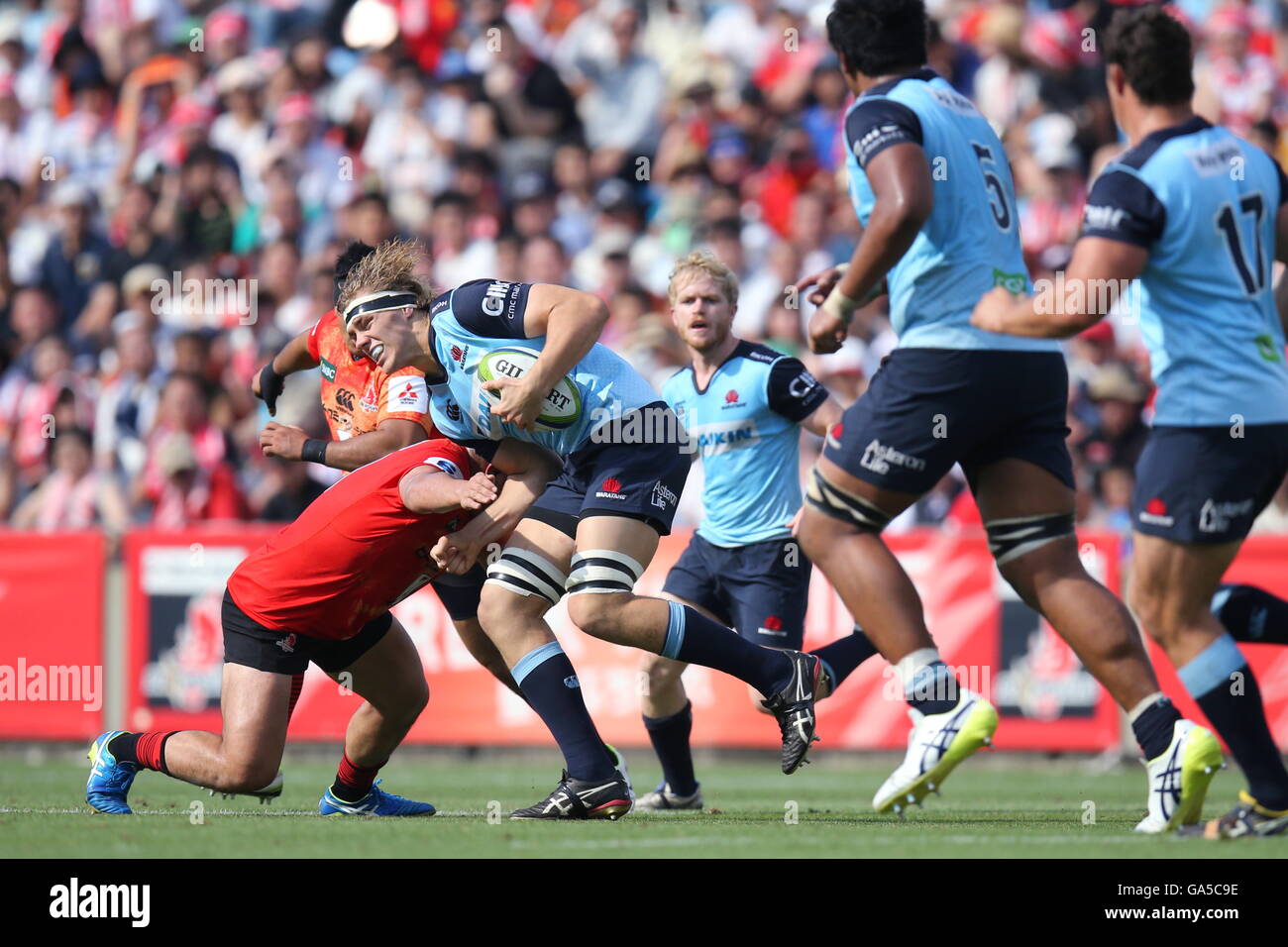 Tokyo, Japan. 2nd July, 2016. Wycliff Palu (Waratahs) Rugby : Super ...