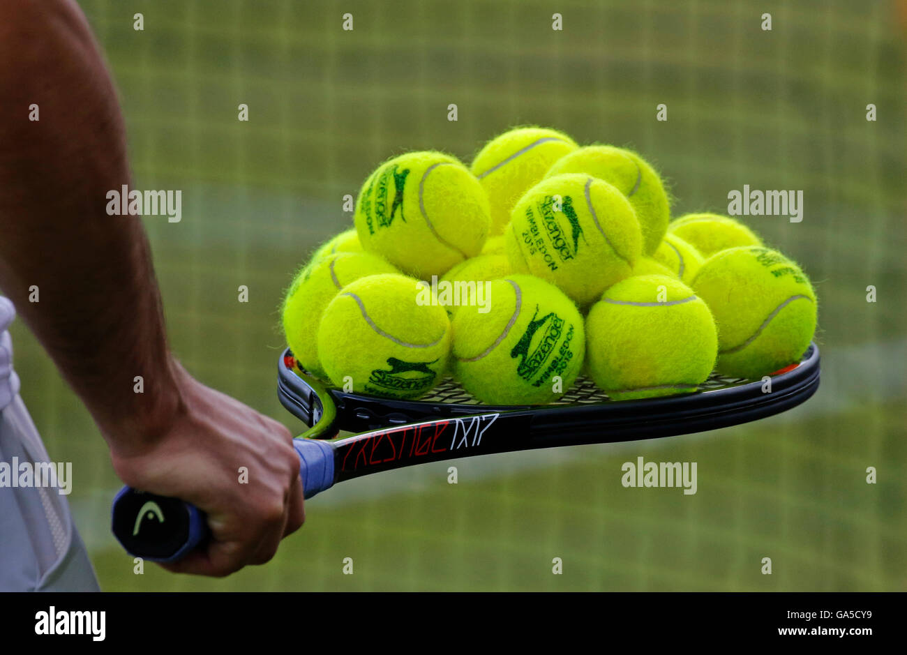 Slazenger wimbledon tennis balls on hi-res stock photography and images ...