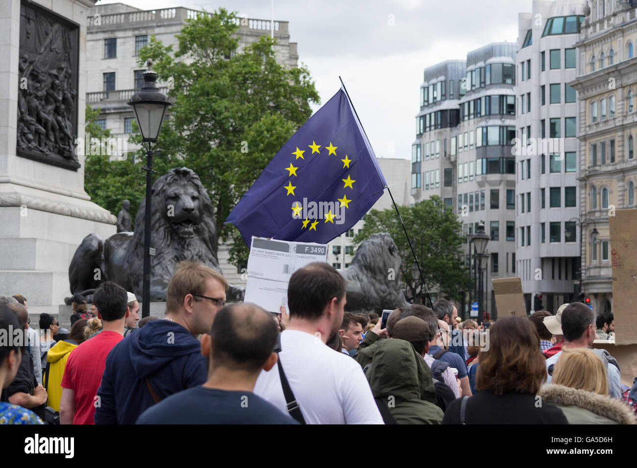 London, UK. 2nd July, 2016. Crowds on a march through london to ...